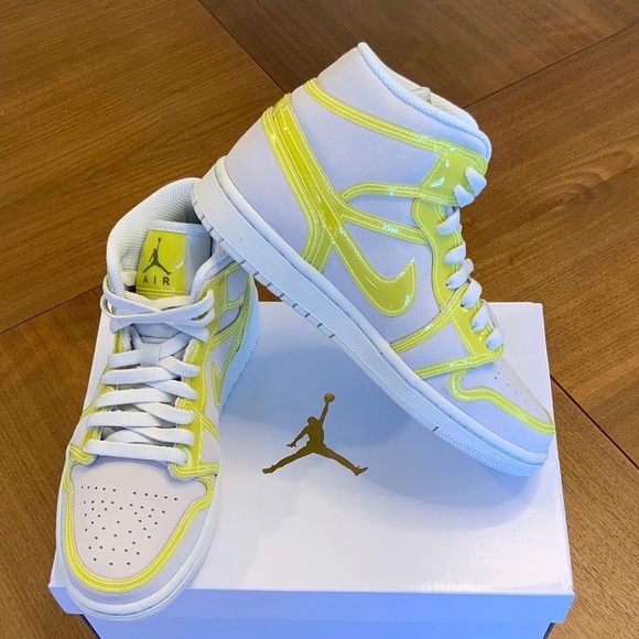 Jordan | Shoes | Air Jordan Mid Lx Off White Opti Yellow | Poshmark